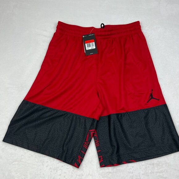 Jordan | Shorts | Air Jordan Drifit Shorts Men Large Red Jumpman Wings ...